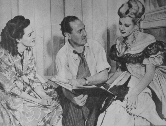 Beryl Baxter Leslie Arliss and Patti on set Pix 10-4-1947 – Forgotten ...